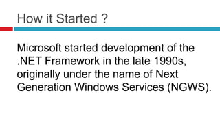 Dotnet Frameworks Version History | PPT