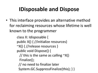 .Net Garbage Collector 101 | PPT