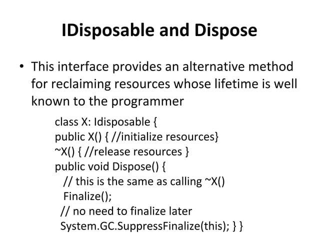 .Net Garbage Collector 101 | PPT