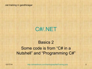 Dot net guide for beginner | PPT