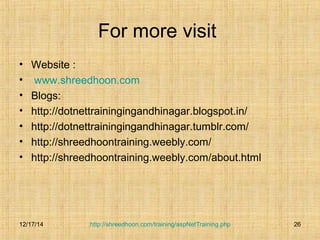 Dot net guide for beginner | PPT