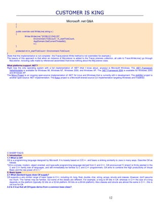 Dotnet interview qa | PDF