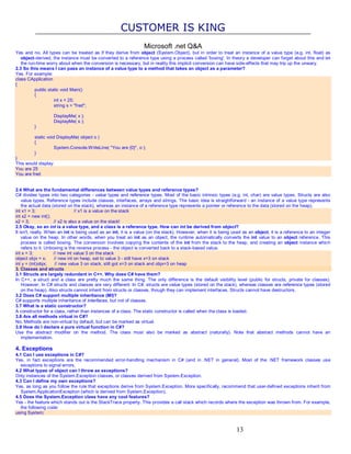Dotnet interview qa | PDF
