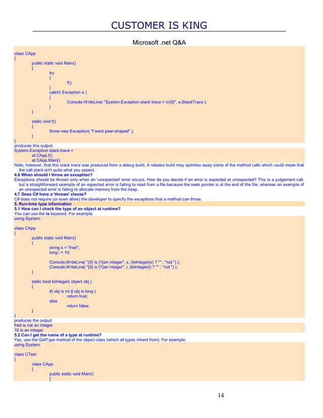 Dotnet interview qa | PDF