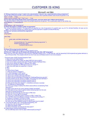 Dotnet interview qa | PDF