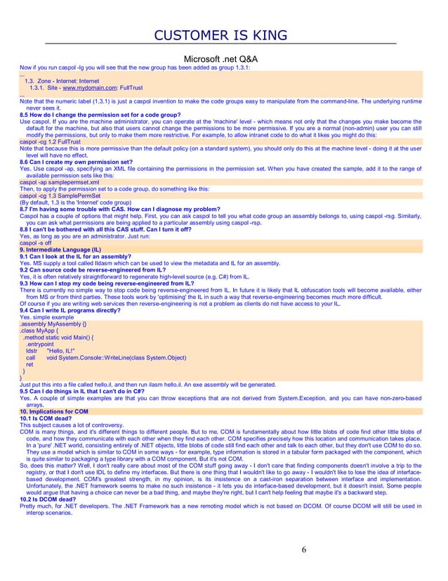 Dotnet interview qa | PDF