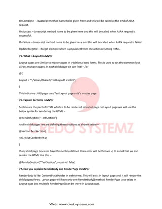 Dot net interview questions and asnwers | PDF