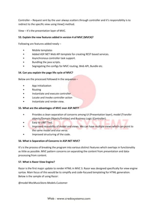 Dot net interview questions and asnwers | PDF