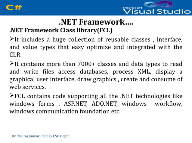 Dot net introduction | PPT