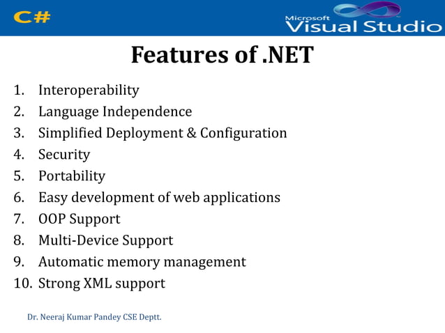 Dot net introduction | PPT
