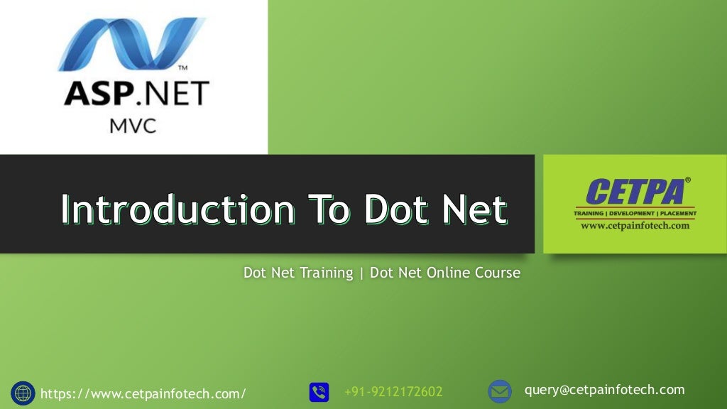 Dot Net Introduction | PPT