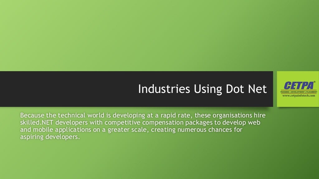 Dot Net Introduction | PPT