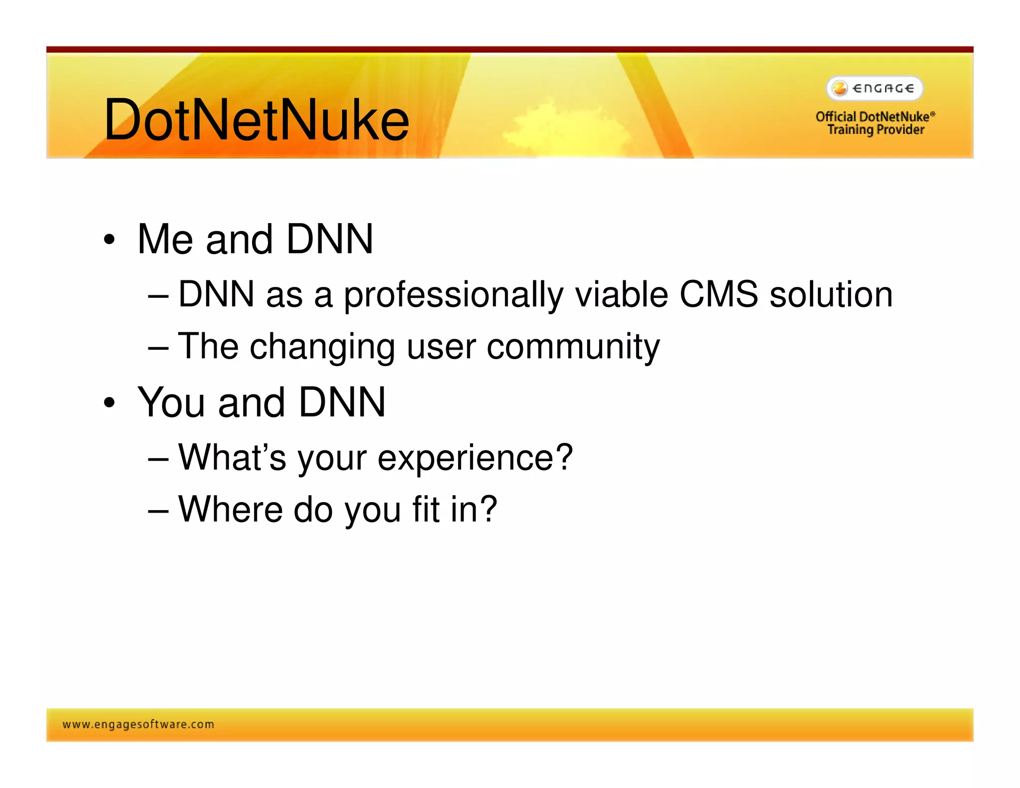 DotNetNuke In An Hour | PDF | Computing | Technology & Computing