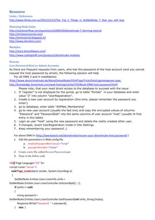 Dot netnuke07 setpbysetp | PDF