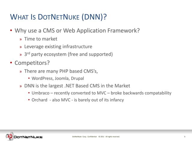 DotNetNuke – CMS redefined | PPT