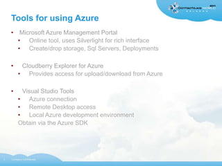 DotNetNuke on Azure Cloud Servers | PPT