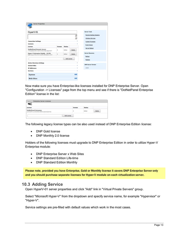 DotNetPanel VPS Solution Configuration Guide | PDF