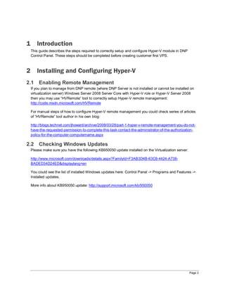 DotNetPanel VPS Solution Configuration Guide | PDF