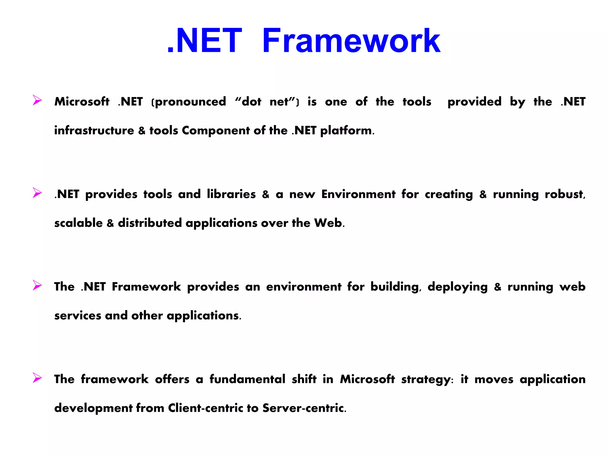 Dotnet Framework Pptx