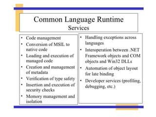 DotNet Framework | PPT