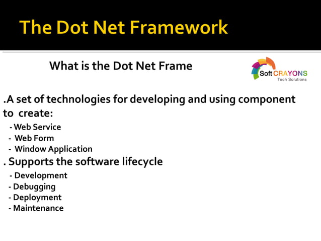 Basic Introduction of Dot Net Programming | PPT