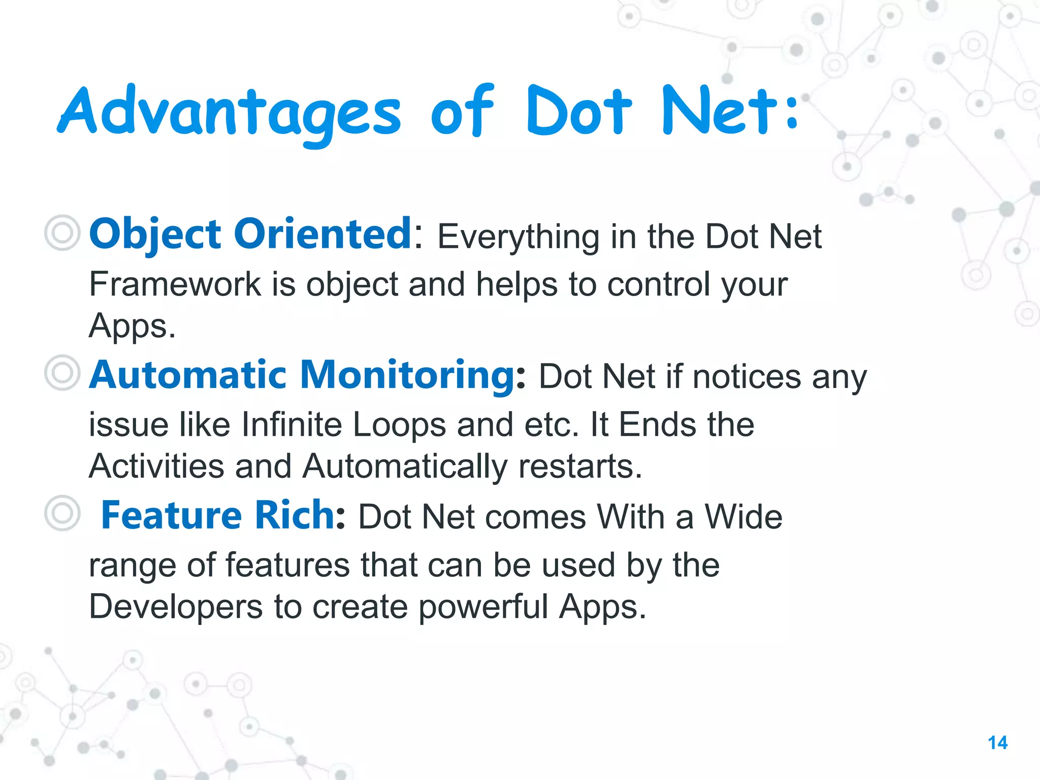 Dot Net Framework | PPTX