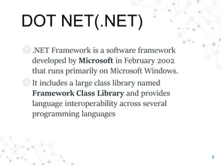 Dot Net Framework | PPTX