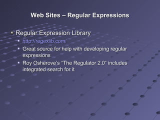 .NET Recommended Resources | PPT