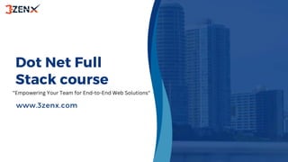 Dot Net Full Stack course in Hyderabad. | PPT