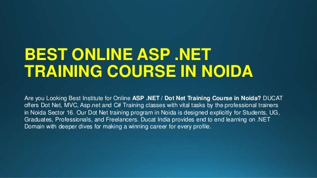 Dot net training institute | PPTX