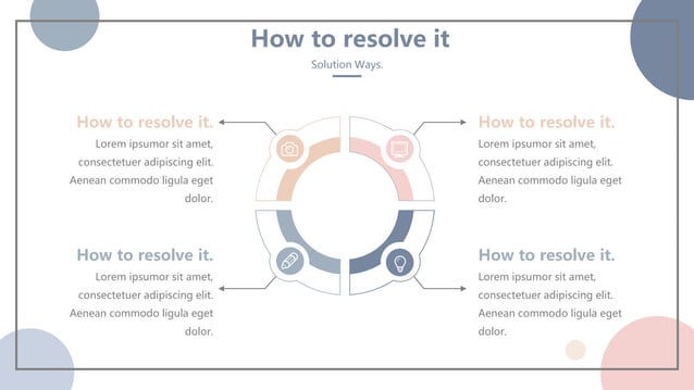 Modèle de présentation PowerPoint avec formes rondes | PPTX