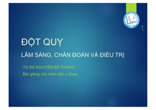 Đột quỵ - Đại học Y dược TPHCM | PDF