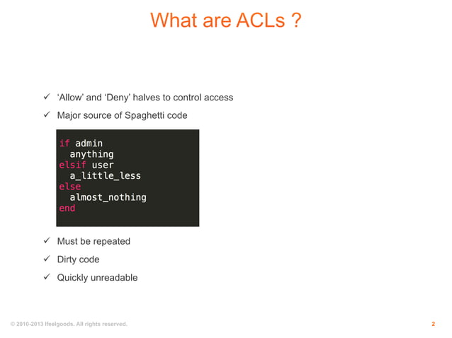 Simple ACL Management Gem for Rails Apps | PDF