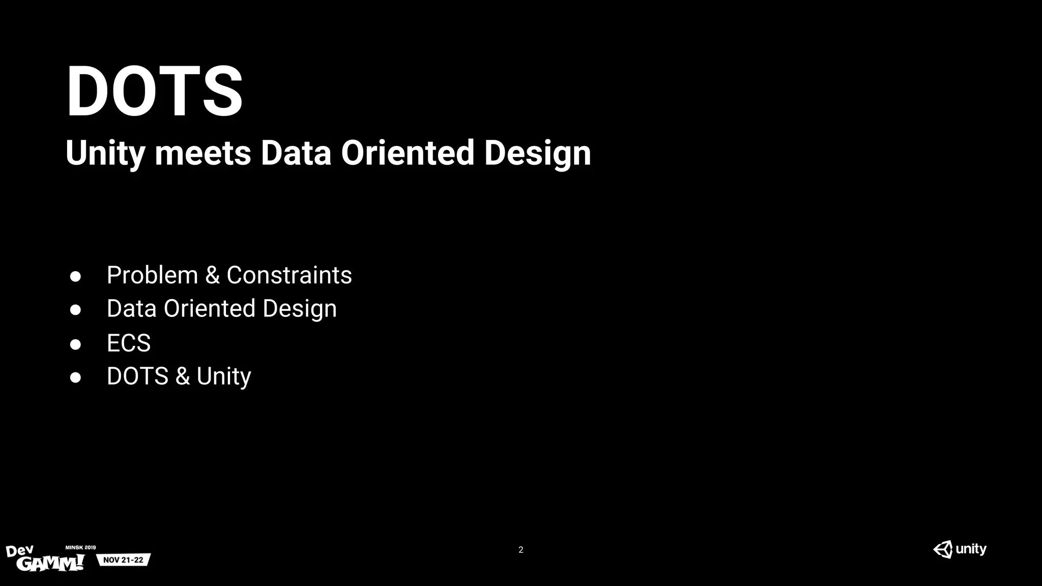 DOTS - Unity meets Data Oriented Design | PPT