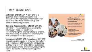 Understanding DOT SAP Evaluation: Ensuring Safety and Compliance | PPT