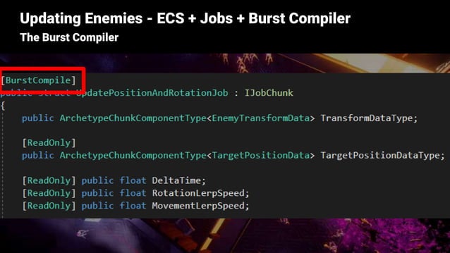 Creating a third-person zombie horde shooter using DOTS – Unite Copenhagen | PPT