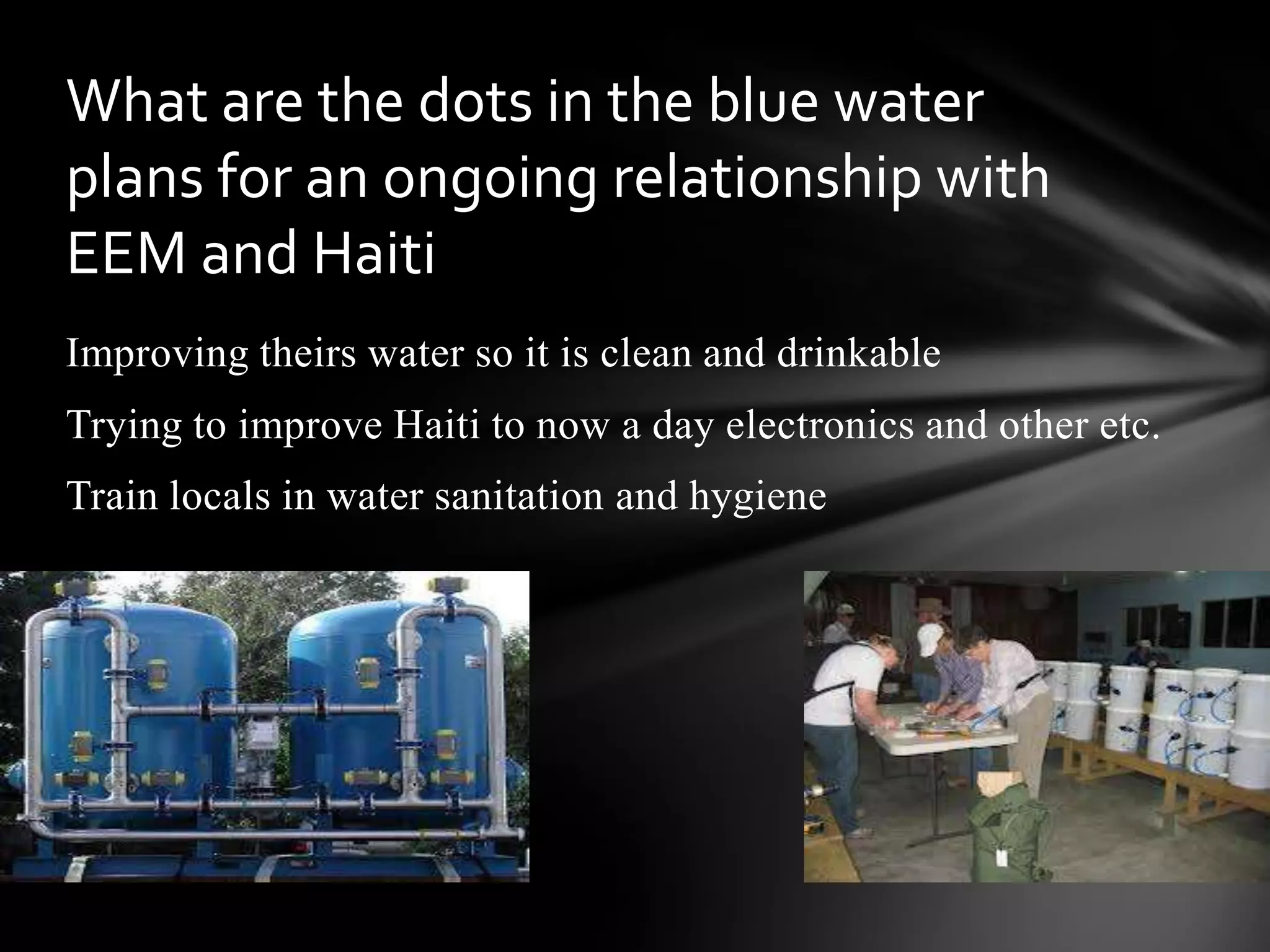 Dots in blue water eem:dibw-1312 | PPT