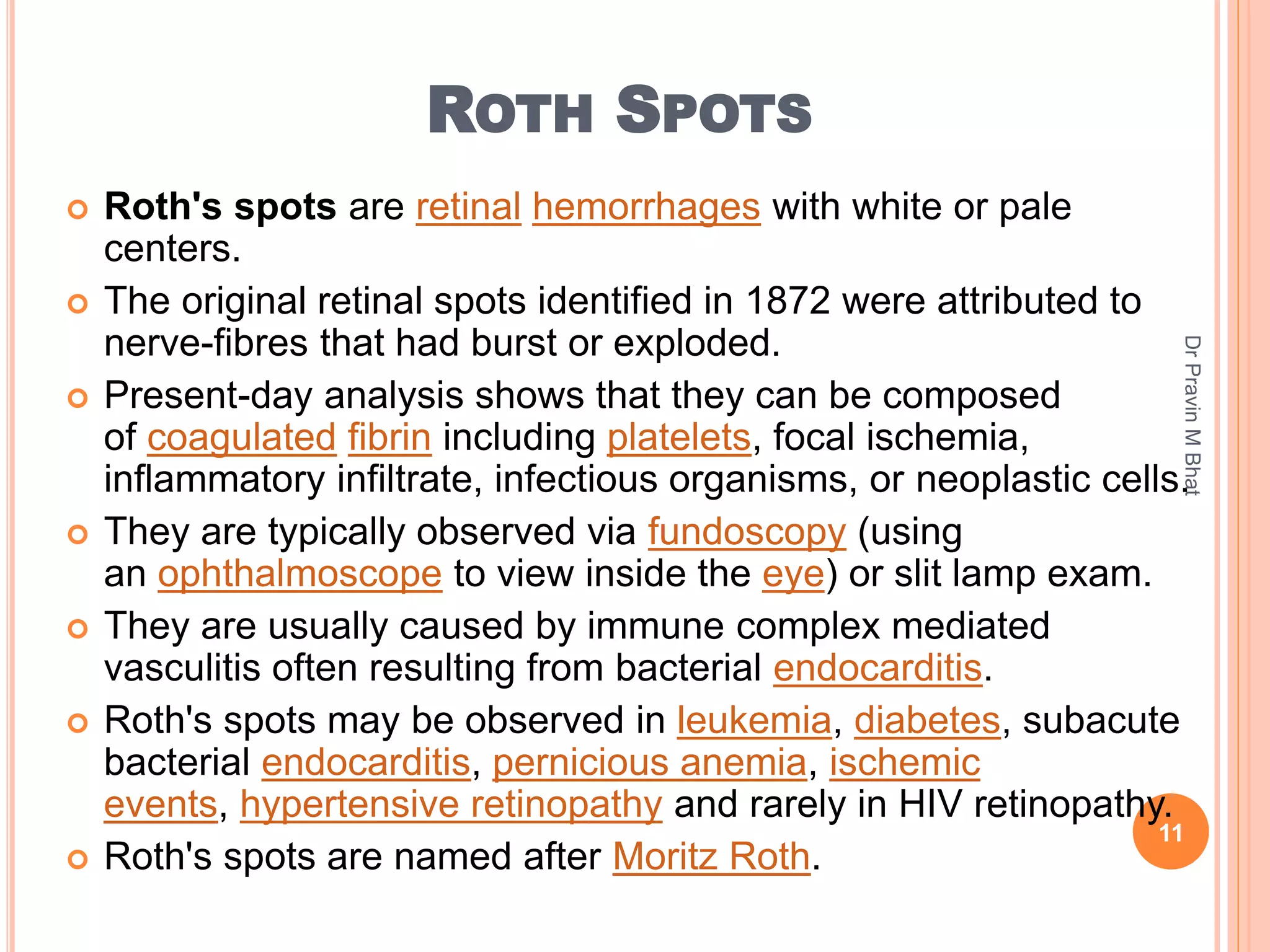 Dots spots lines and rings in ophthalmology | PPTX