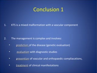 Recurrence of Klippel-Trenaunay syndrome symptoms after surgery: a ...