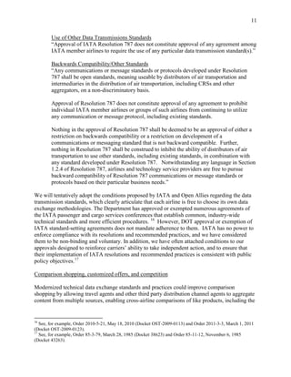 US Department of Transportation tentative OK of IATA's Resolution 787 ...