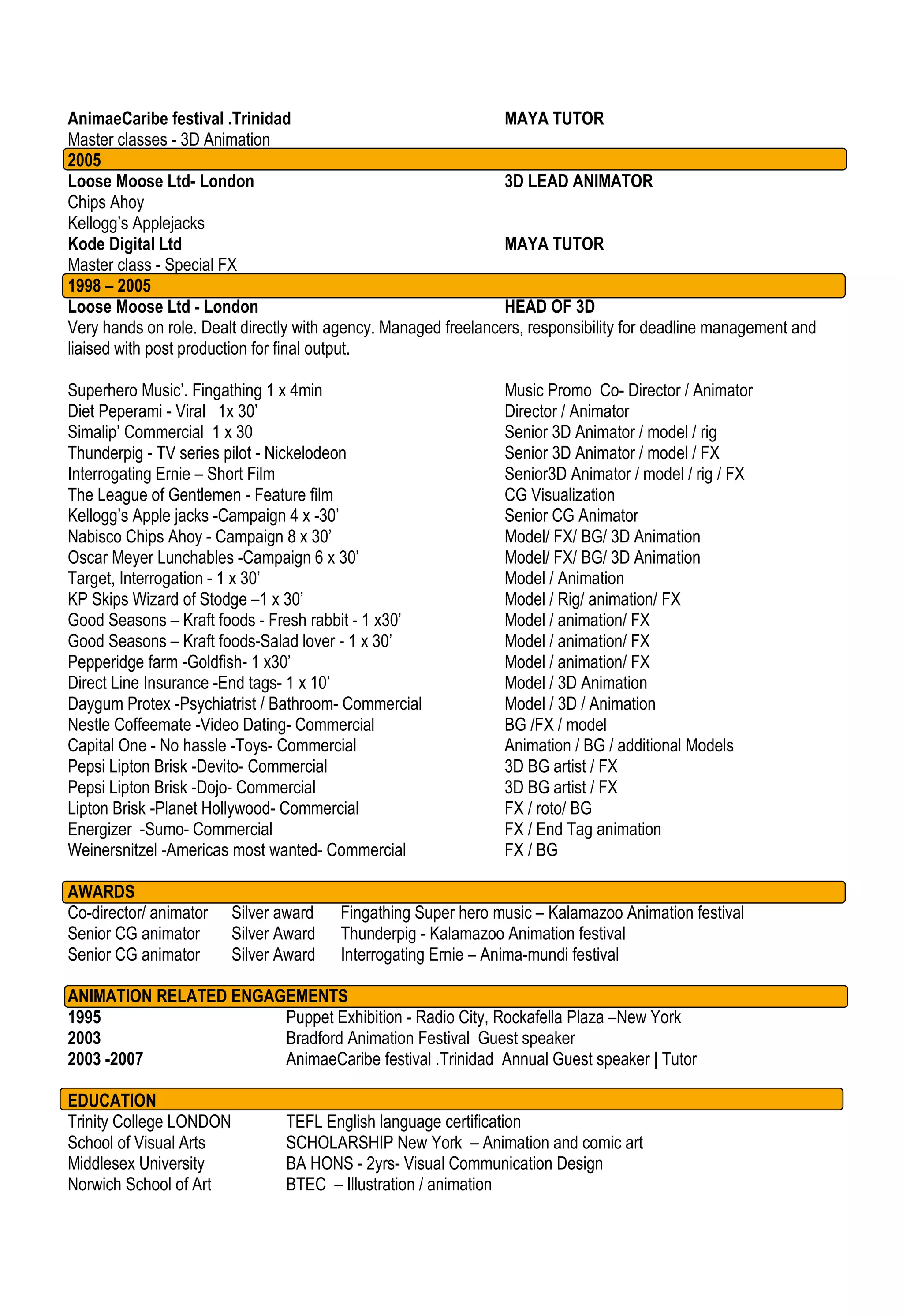 Dotti colvin CV 2020 | PDF