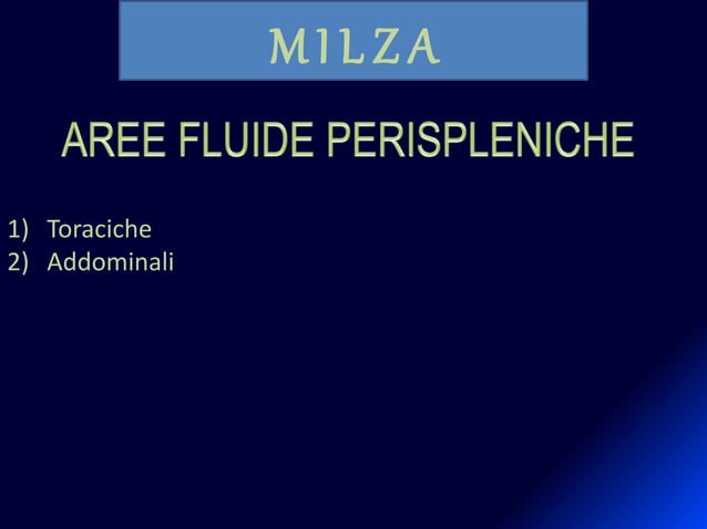 Ecografia alla milza | PPTX