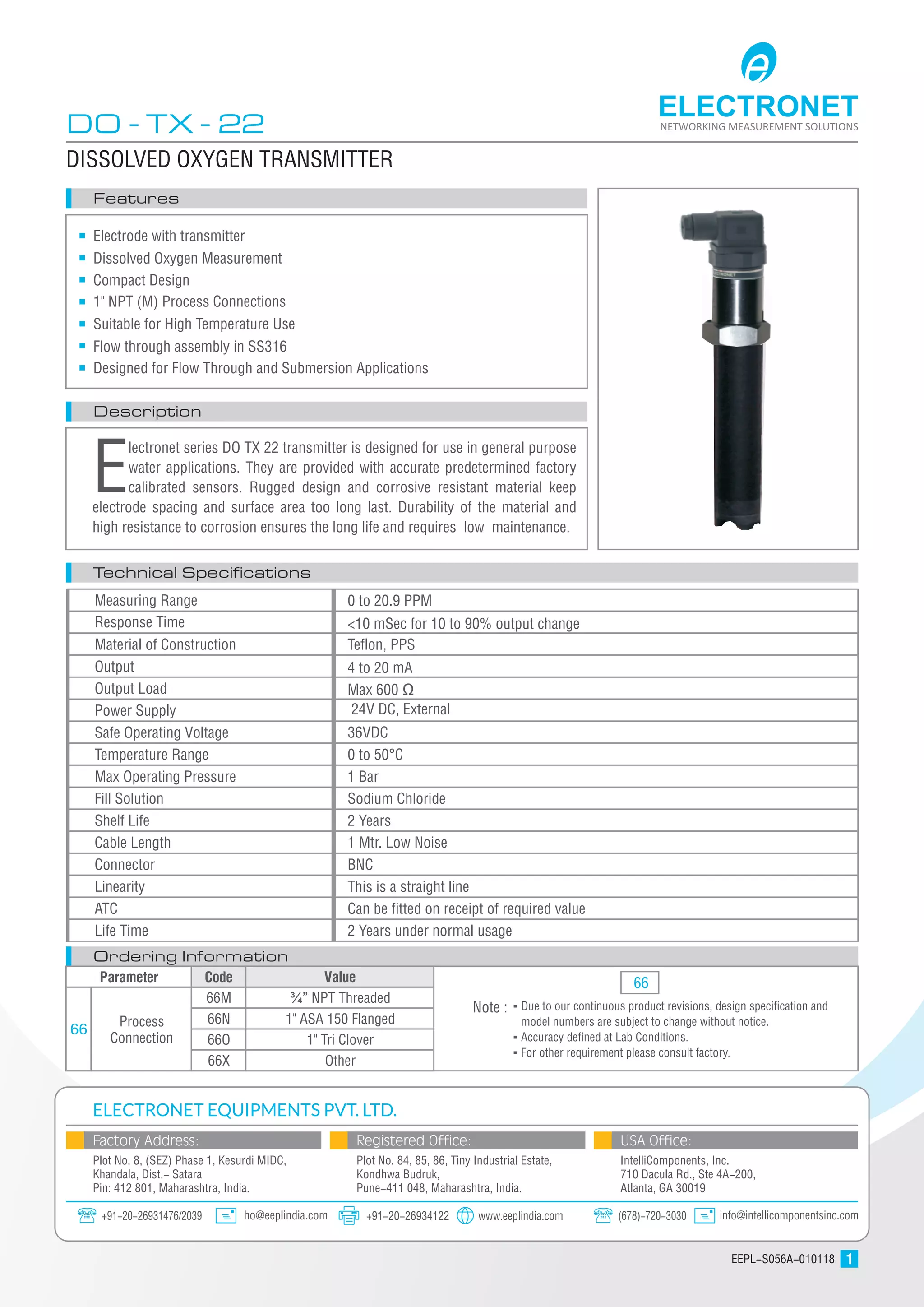 DO Transmitter : DO-TX-22 | PDF