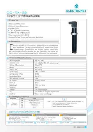 DO Transmitter : DO-TX-22 | PDF