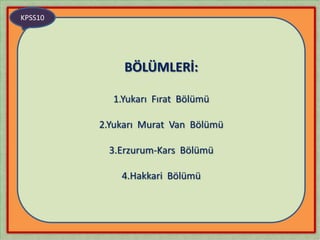 Doğu anadolu bölgesi ve özellikleri | PPTX