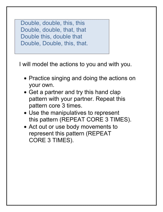 Double Double Pattern Poem | DOCX