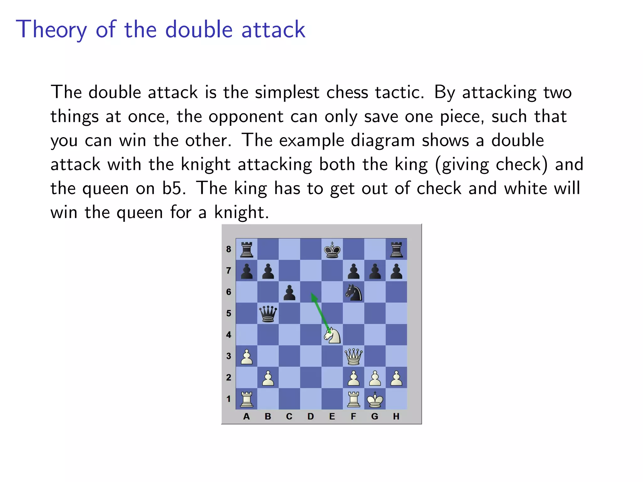 The double attack chess tactic | PDF