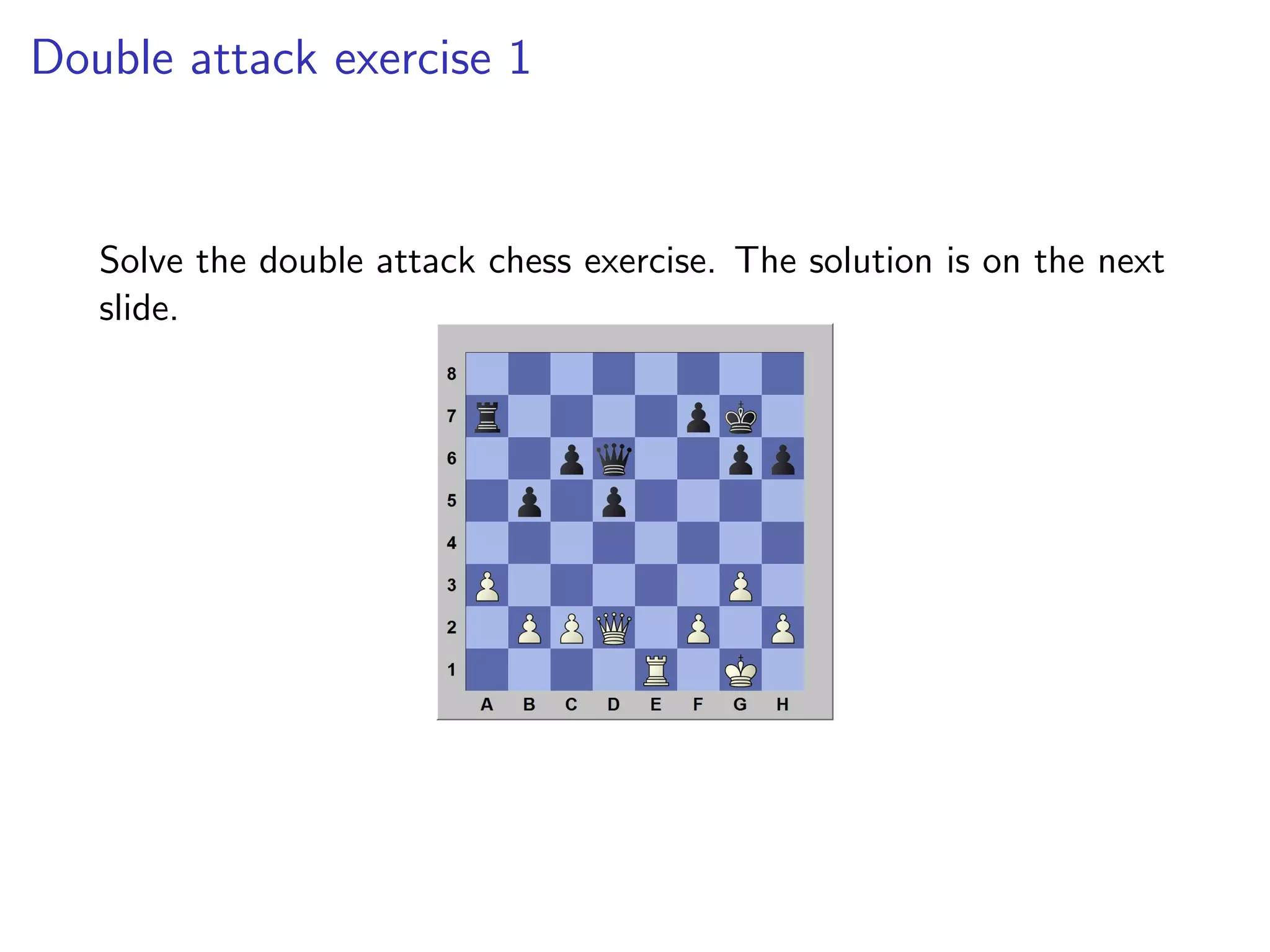 The double attack chess tactic | PDF