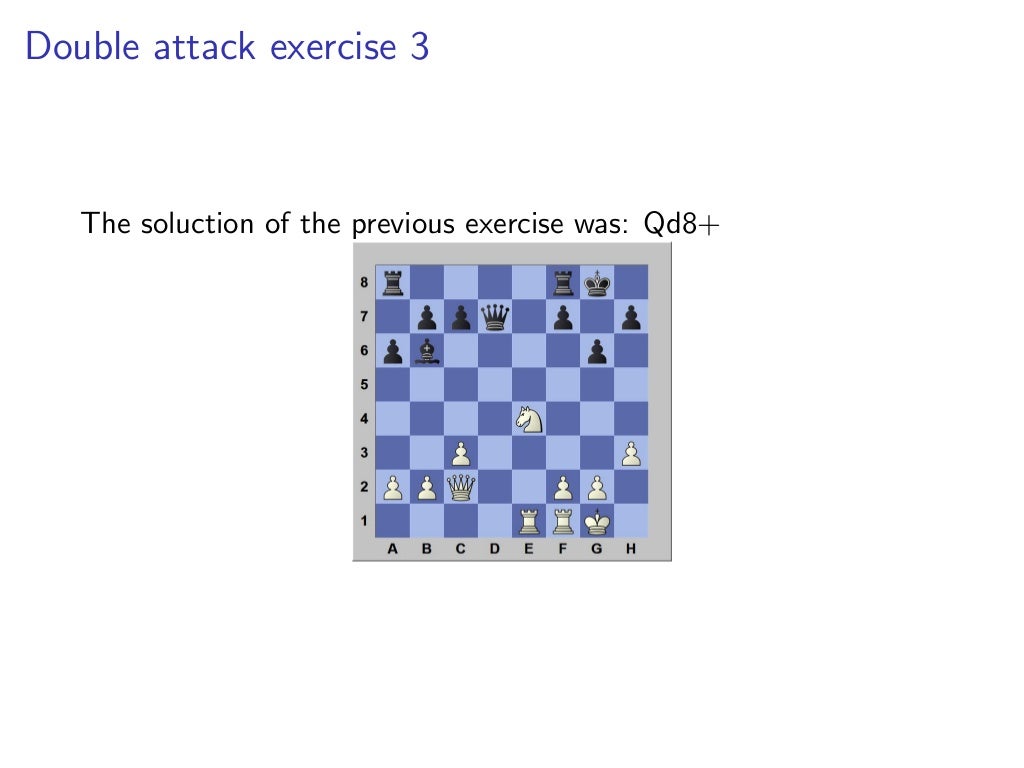 The double attack chess tactic