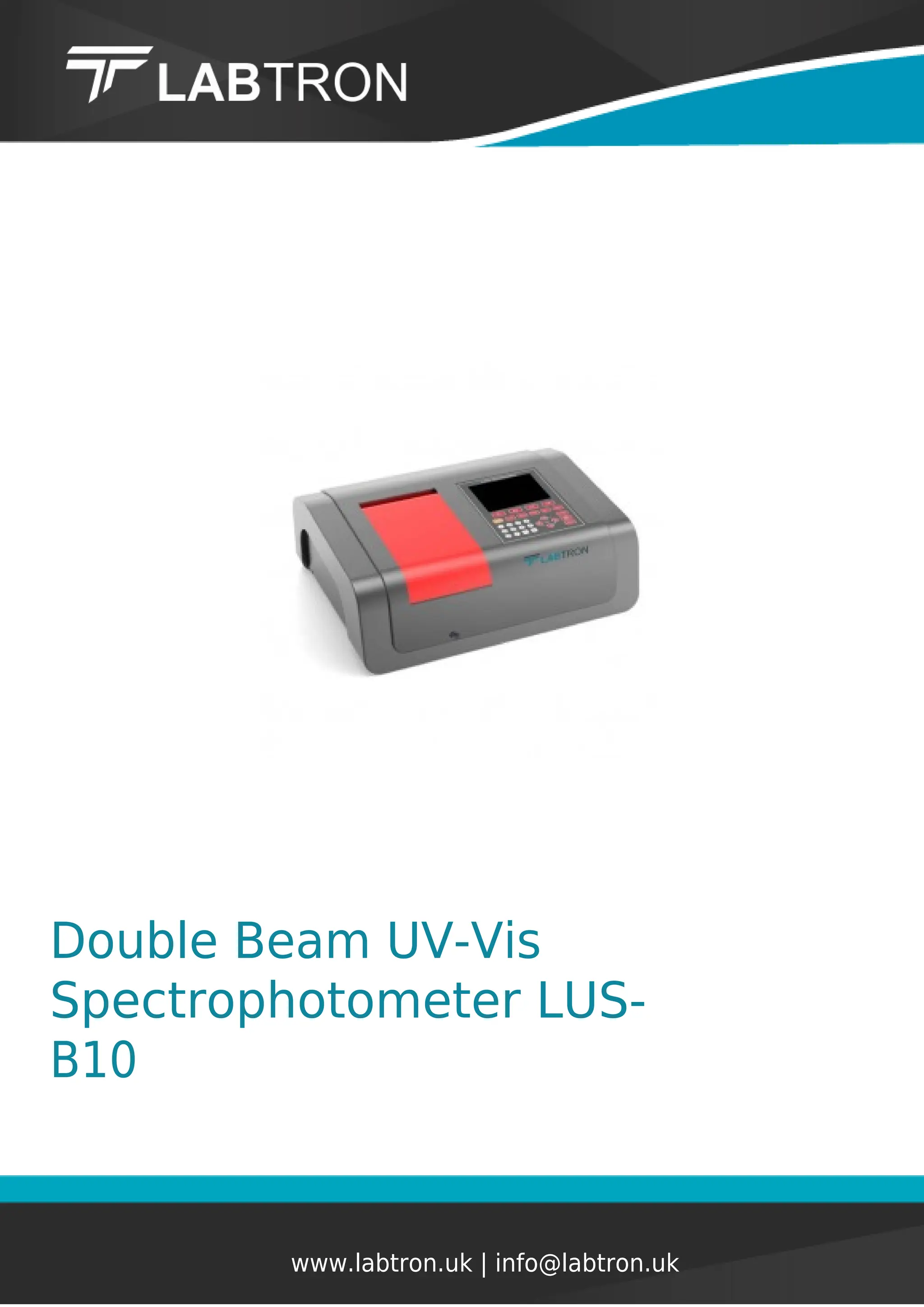 Double Beam UV Vis Spectrophotometer.pdf